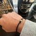 14K Solid Gold Cube Bracelet: Personalized Initial String Bracelet - Etsy