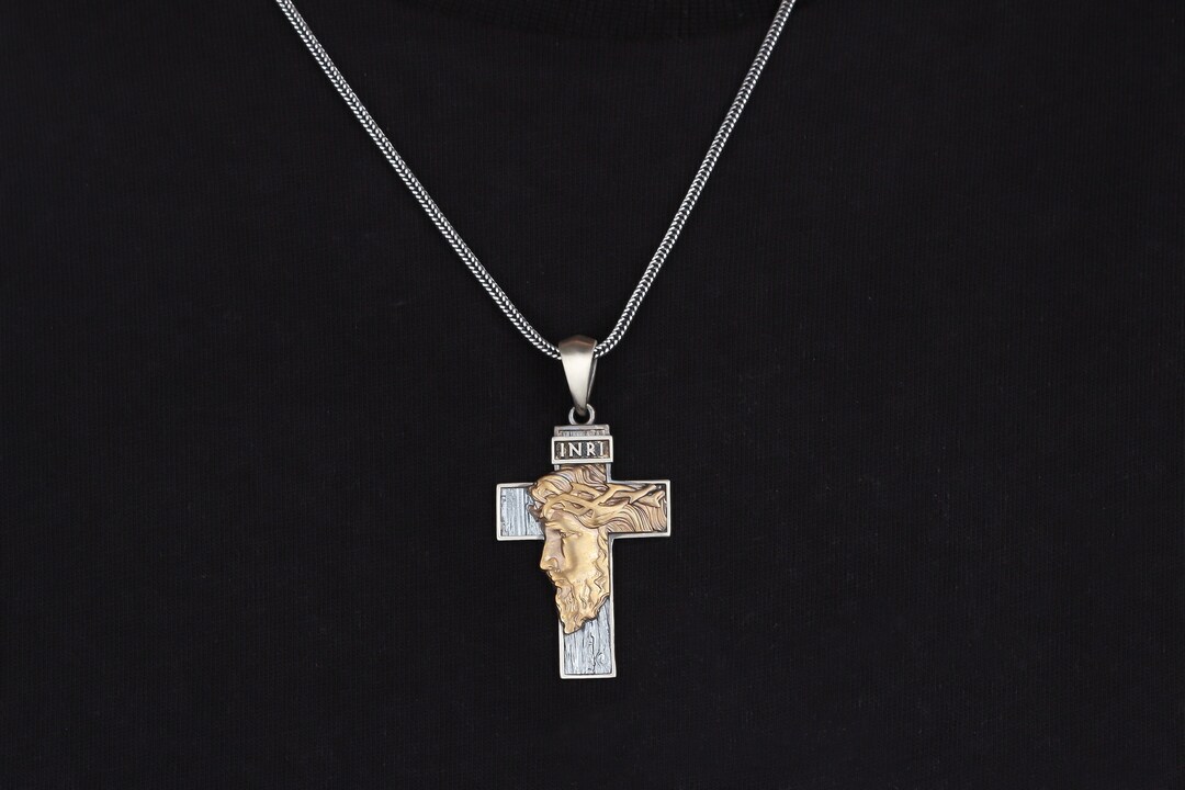 Sterling Silver Jesus Cross Pendant Necklace - Christian Catholic ...