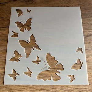 Butterfly Stencil, Airbrushing, Laser Cut, Wall Art, Cake Decorating ...
