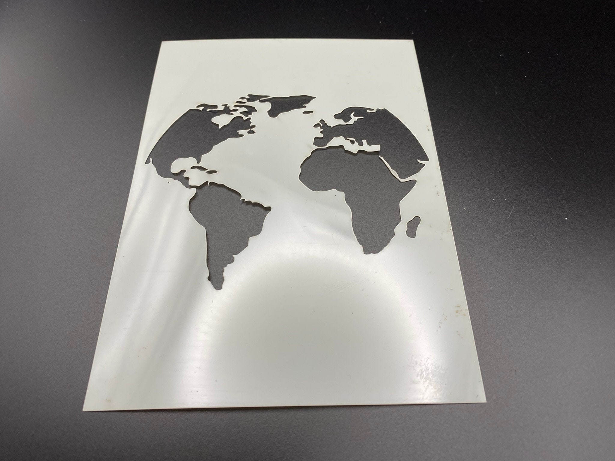 Mylar Stencil Planet Earth Laser Cut Globe Airbrushing - Etsy