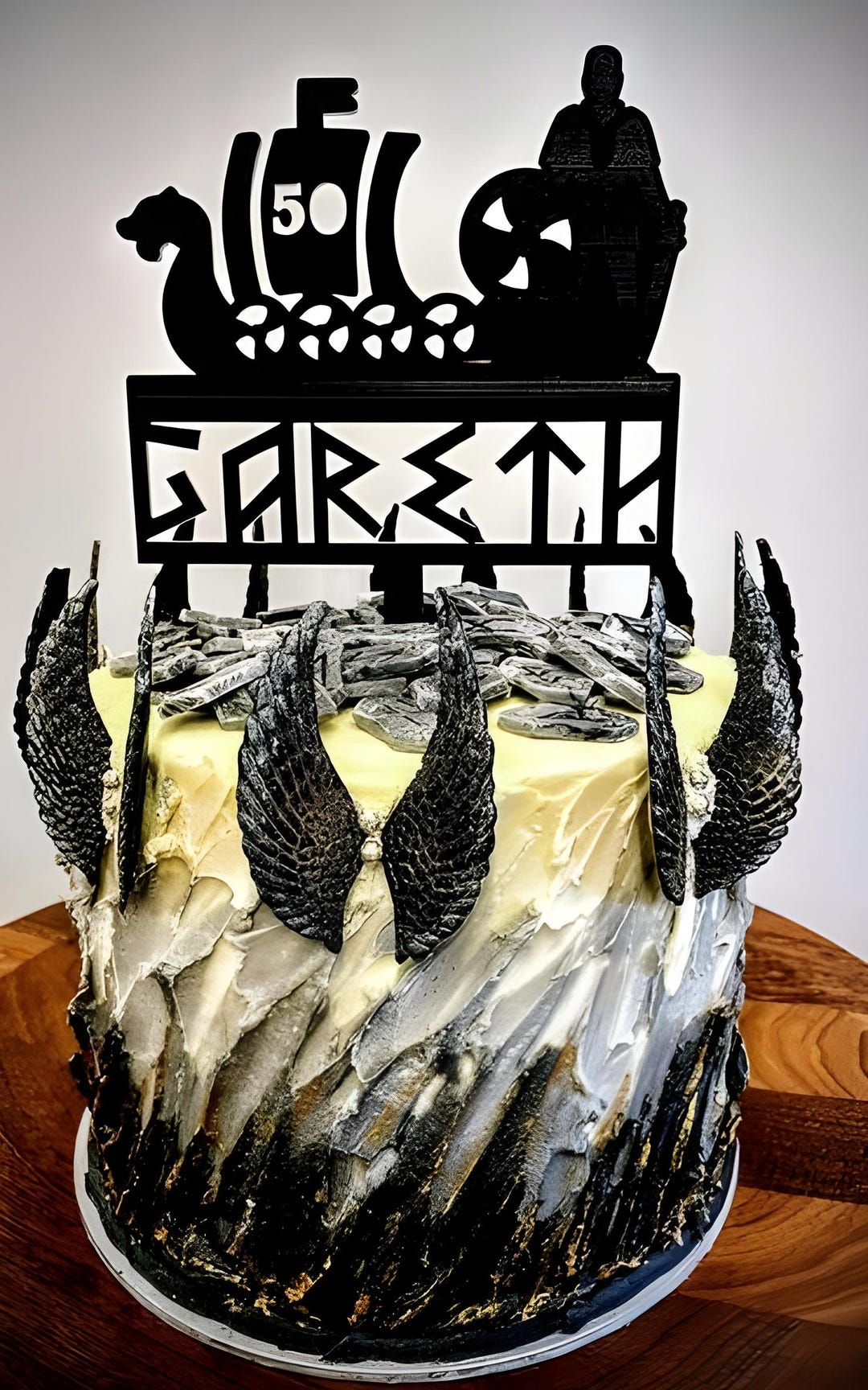 Viking Cake Topper Personalised With Age & Name - Etsy