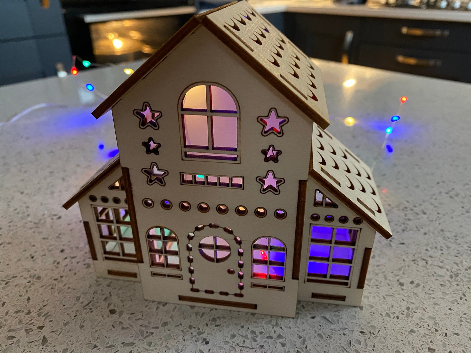 Christmas House Christmas Village House Kit Christmas - Etsy