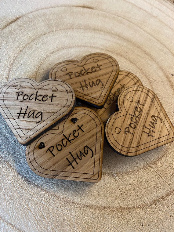 Pocket Hug Heart Shape Token - Etsy
