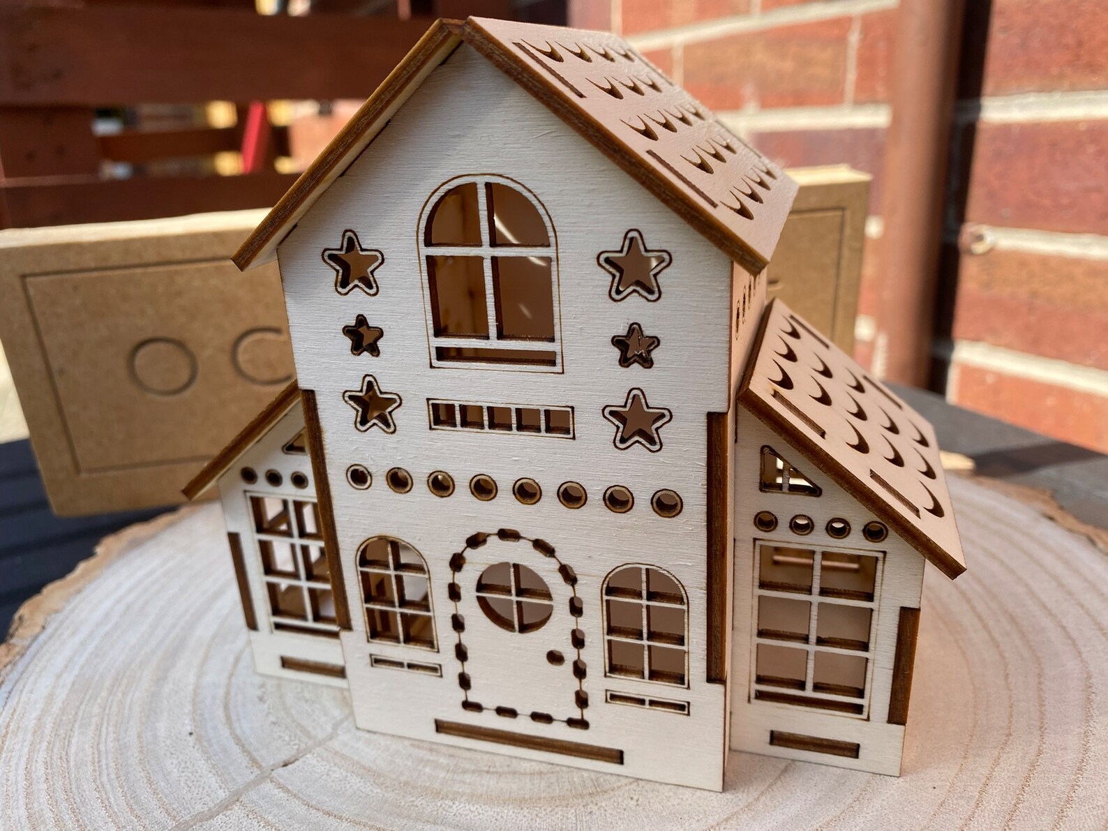 Christmas House Christmas Village House Kit Christmas - Etsy