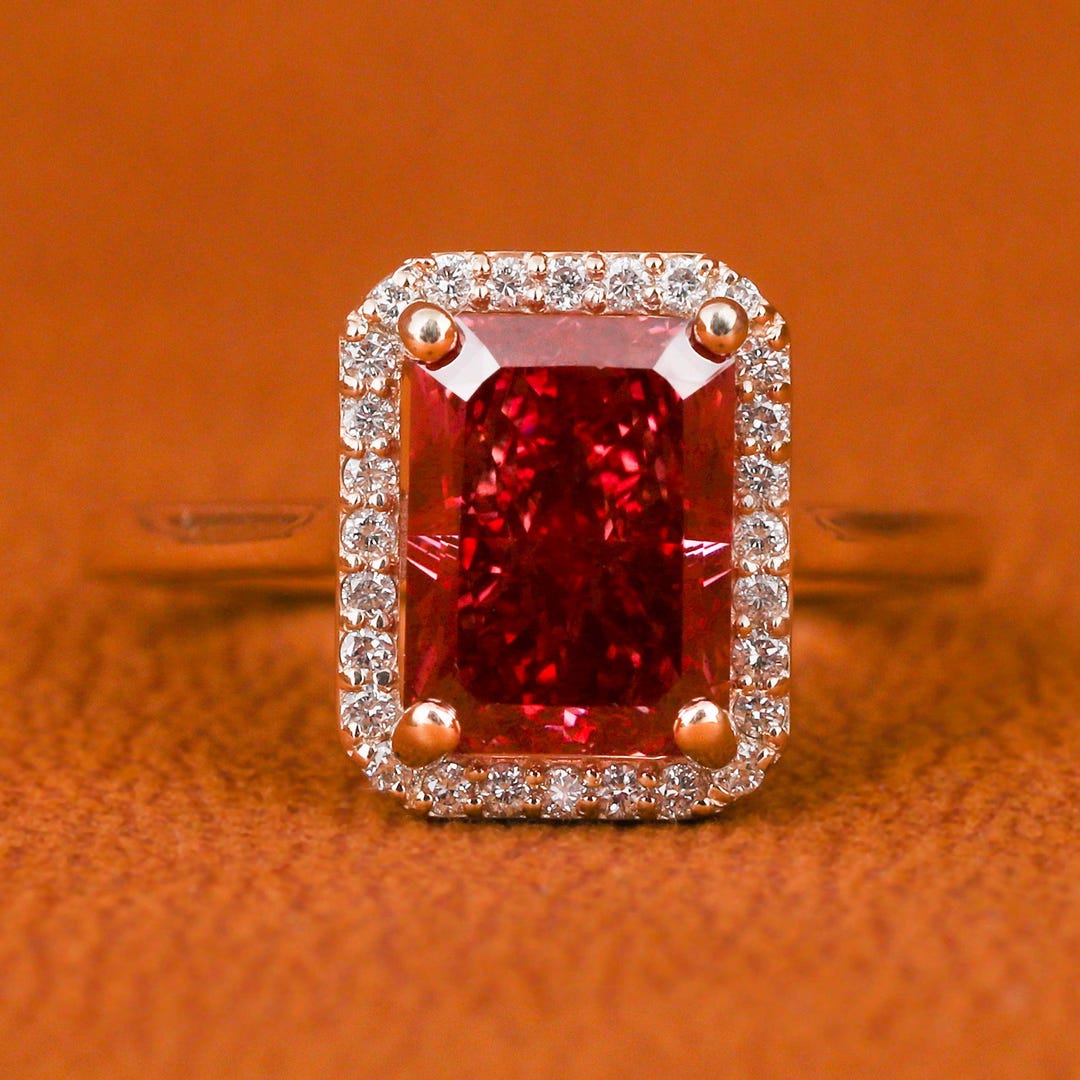 3.00 Carat Pink Color VS1 Clarity IGI Certified Radiant Cut Lab Grown ...
