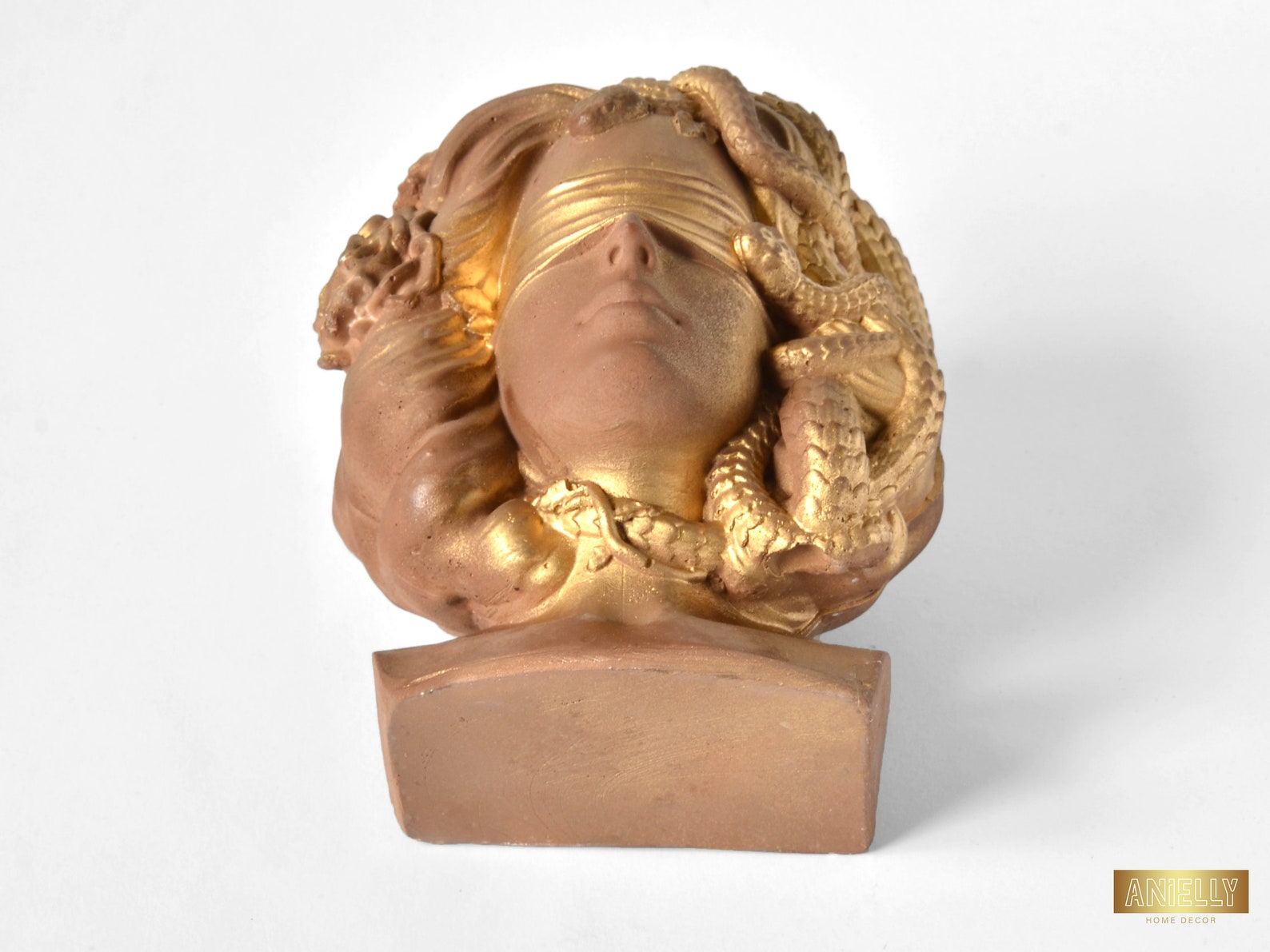 Medusa Gorgon Head Planter, Greek Statue Flower Vase, Goddess Face ...