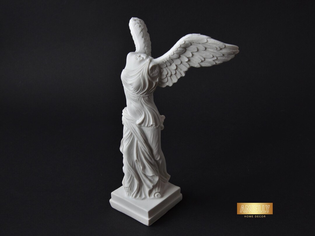 Nike of Samothrace Statue, Winged Greek Goddess of Victory, Resin ...