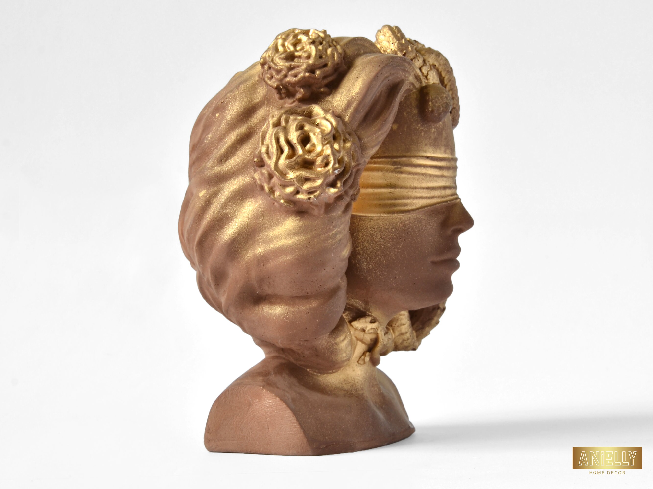 Medusa Gorgon Head Planter, Greek Statue Flower Vase, Goddess Face ...