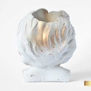 Grecian God Planter, Medusa Gorgon Head Statue, Mediterranean Vase ...