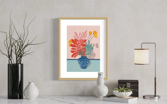 Flower Pot Print - Etsy