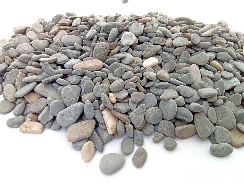 Small Tiny Sea Pebbles. Flat Sea Stones. Gray Beach Pebbles 0-30 Mm (0 ...