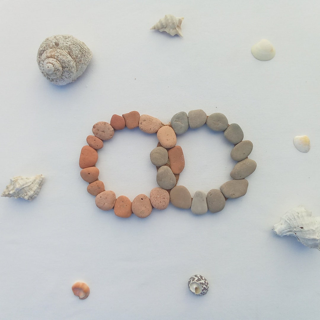 Infinity Symbol Art. Sea Stone Wall Art. Pottery and Rocks Coastal ...