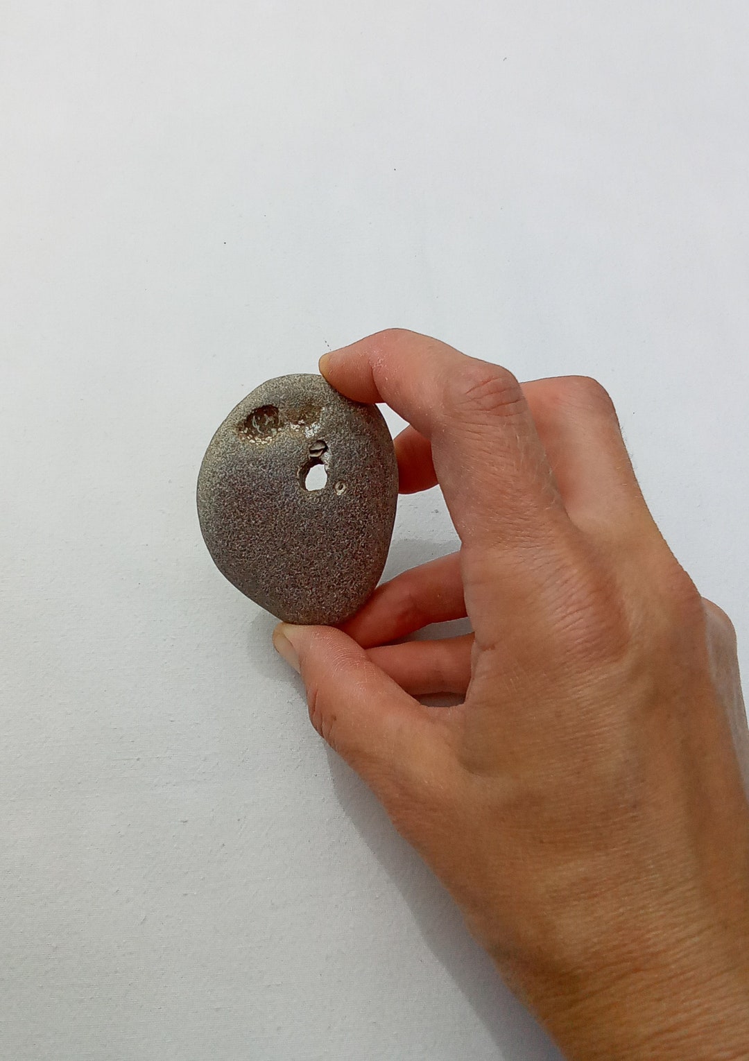 Large Hag Stone. Huge Smooth Single Hole Seawashed Adder Rock. Odin ...