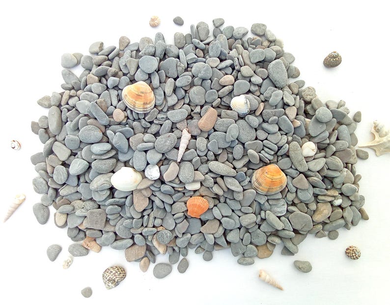 Small Tiny Sea Pebbles. Flat Sea Stones. Gray Beach Pebbles 0-30 Mm (0 ...