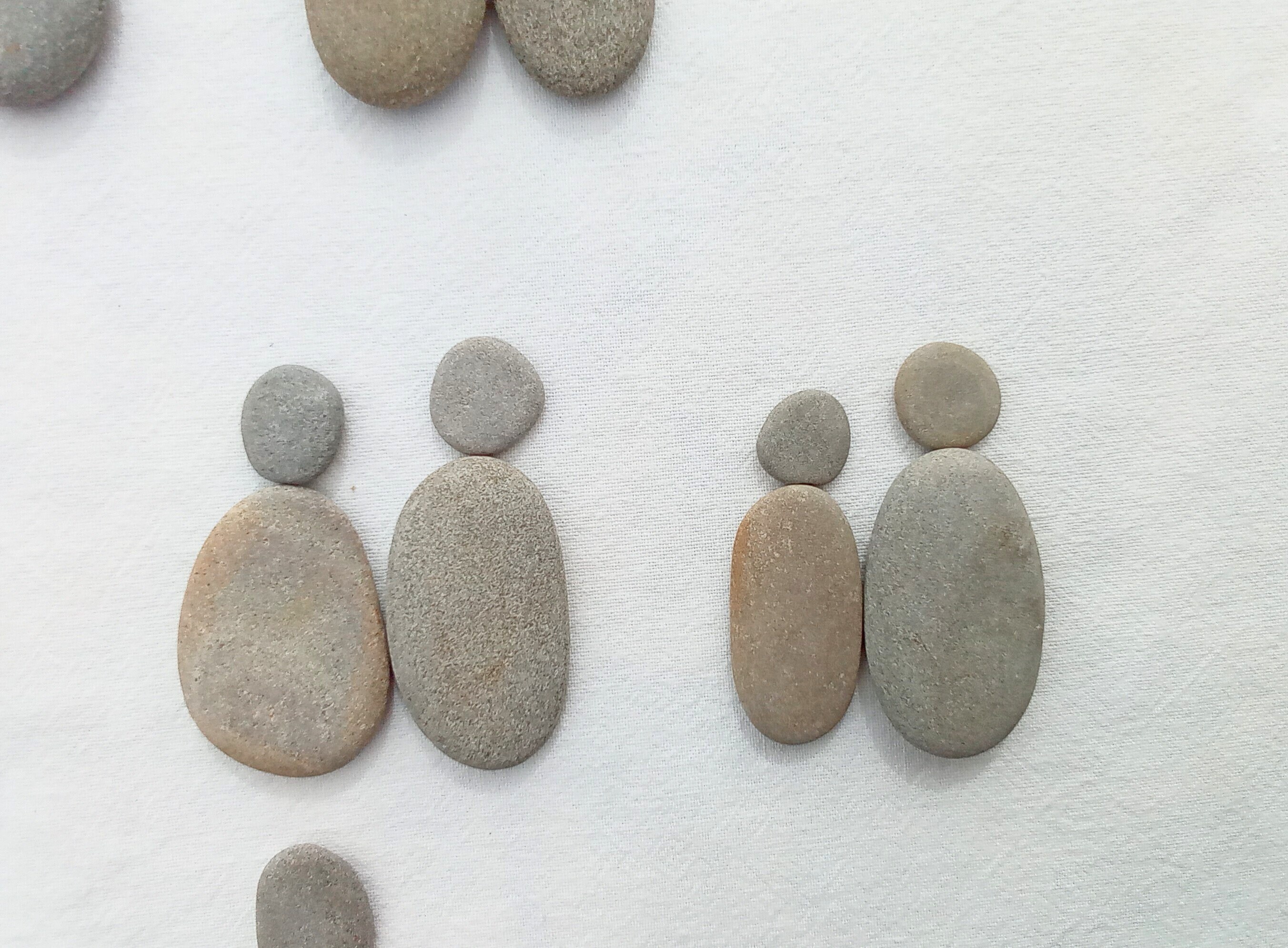 Pebble Art Supply. Set of 10 Small Human Figures 26-55 Mm 1-1.2 Natural ...