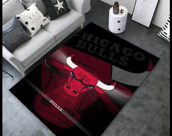 Red Black Area Rug - Etsy