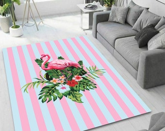 Pink Flamingo Rug - Etsy