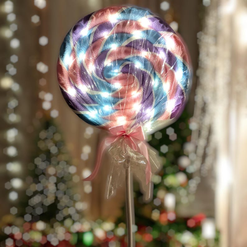 Giant Lollipop Decoration, Jumbo Swirled Candy, Oversized Candy Decor ...