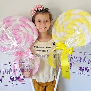 Pastel Lollipop Prop / Candy Land Prop / Fake Giant Lollipop ...