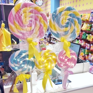 Giant Fake Lollipop - Oversize Candy Props - Colorful Lollipop ...