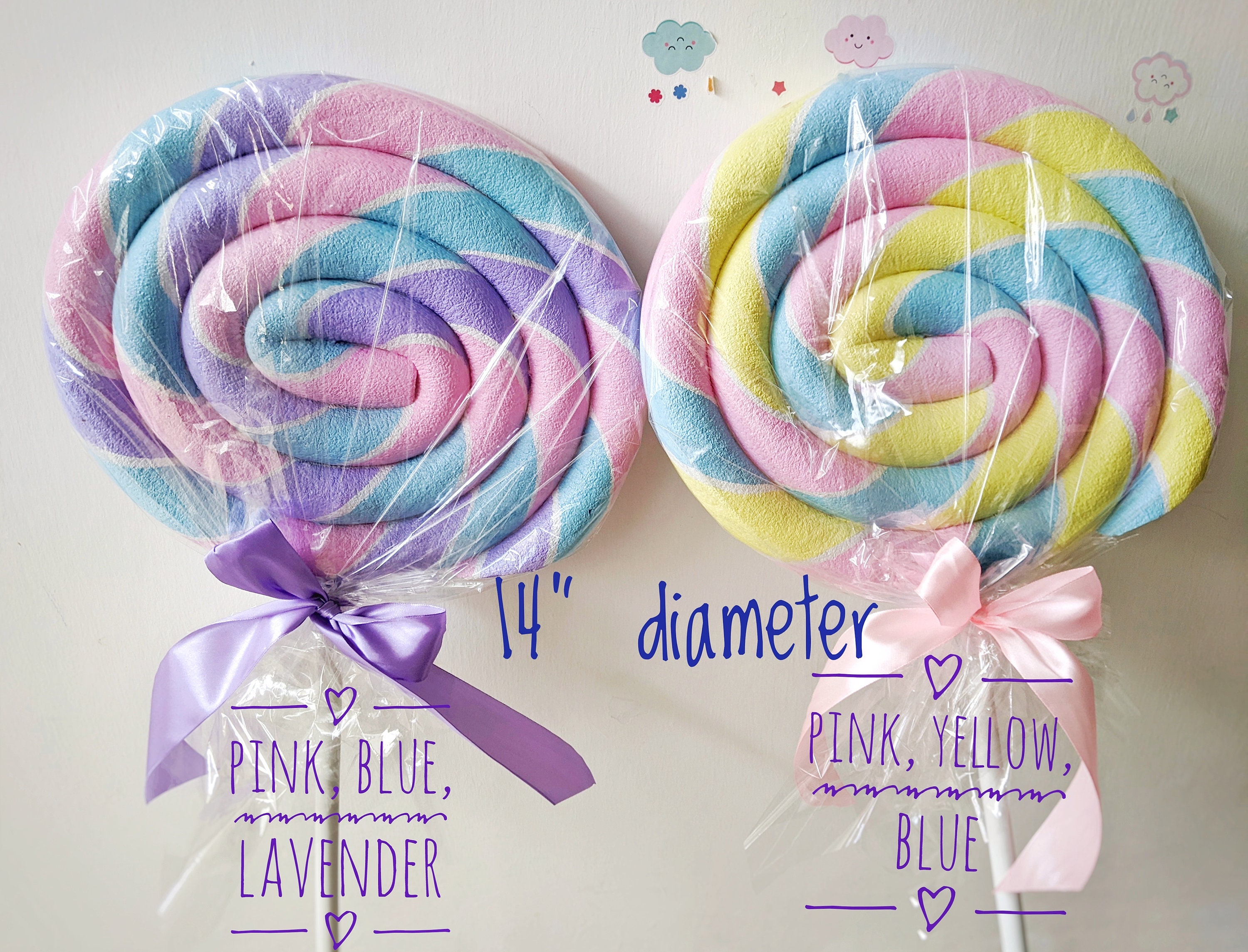 Pastel Lollipop Prop / Candy Land Prop / Fake Giant Lollipop ...