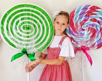 Giant Fake Lollipop Candy Land Prop / Lollipop Props / Candy Shop Prop ...