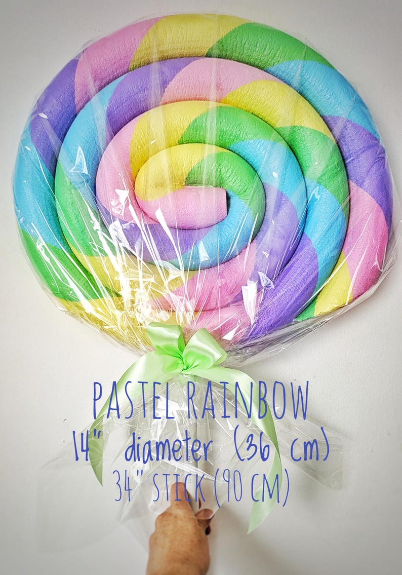 Giant Fake Lollipop - Candy Land Prop - Christmas Lollipop / Candy ...