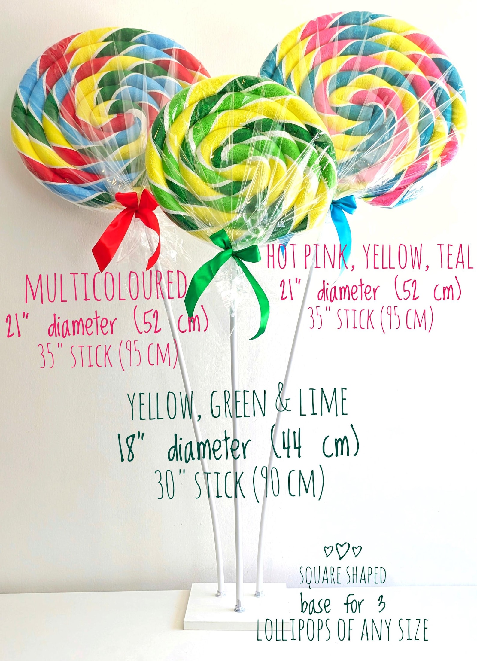 Giant Lollipop Decor - Candy Land Prop / Candyland Decorations / Giant ...