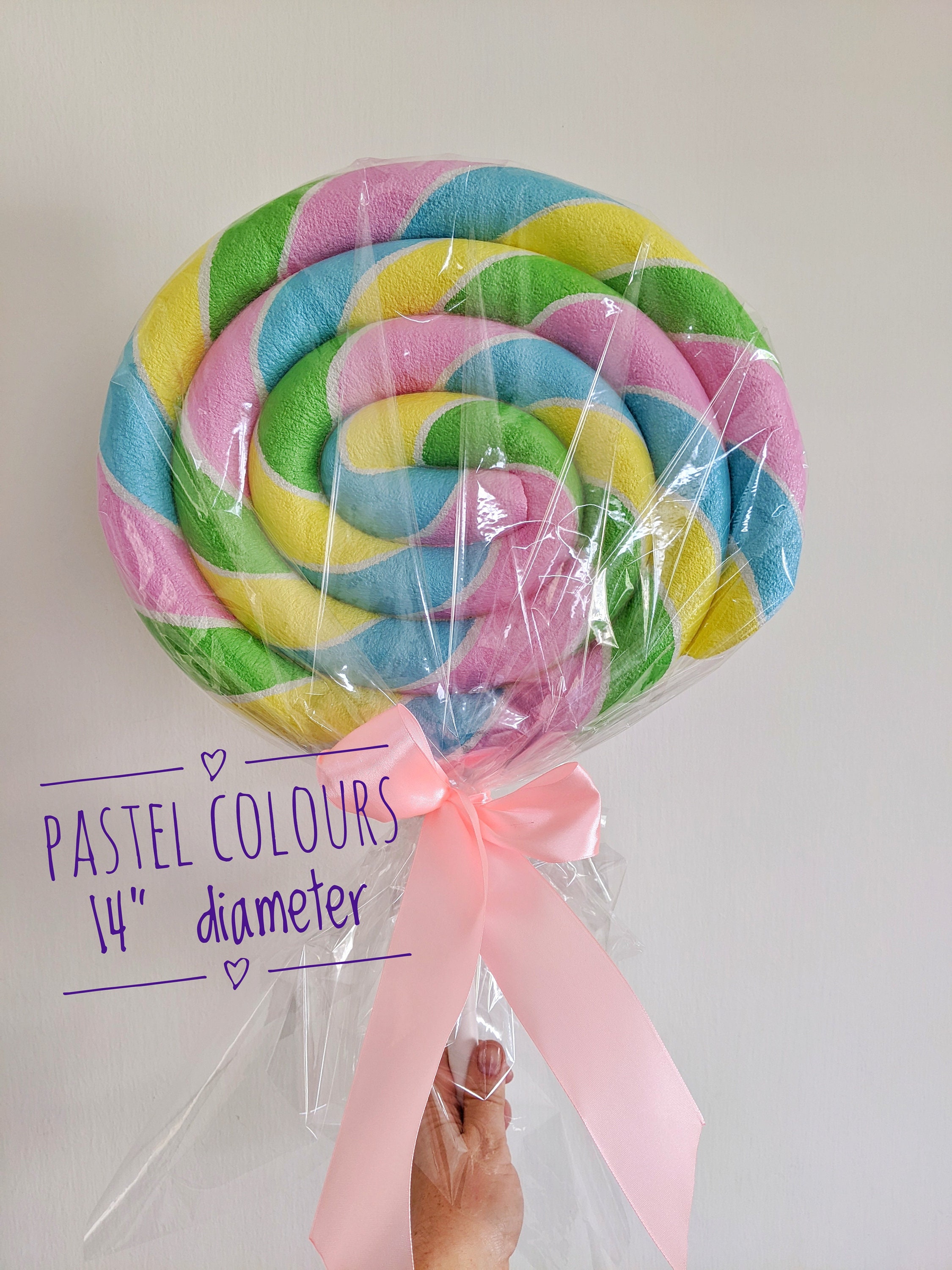 Pastel Lollipop Prop / Candy Land Prop / Fake Giant Lollipop ...