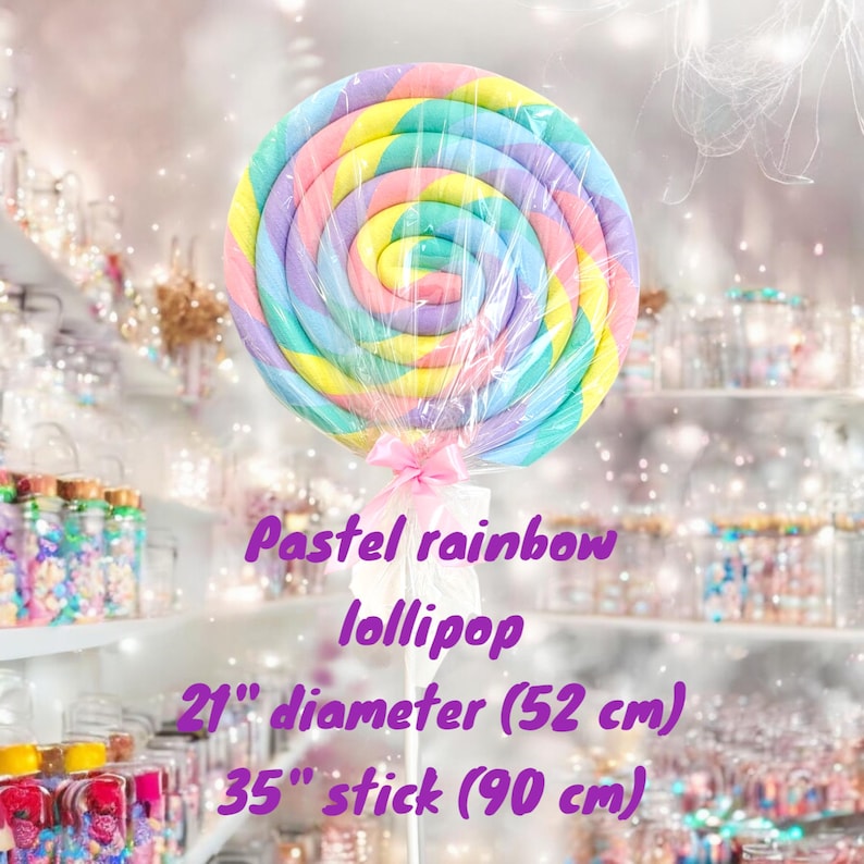 Giant Fake Lollipop - Giant Candy Props / Lollipop Props / Candy Shop ...