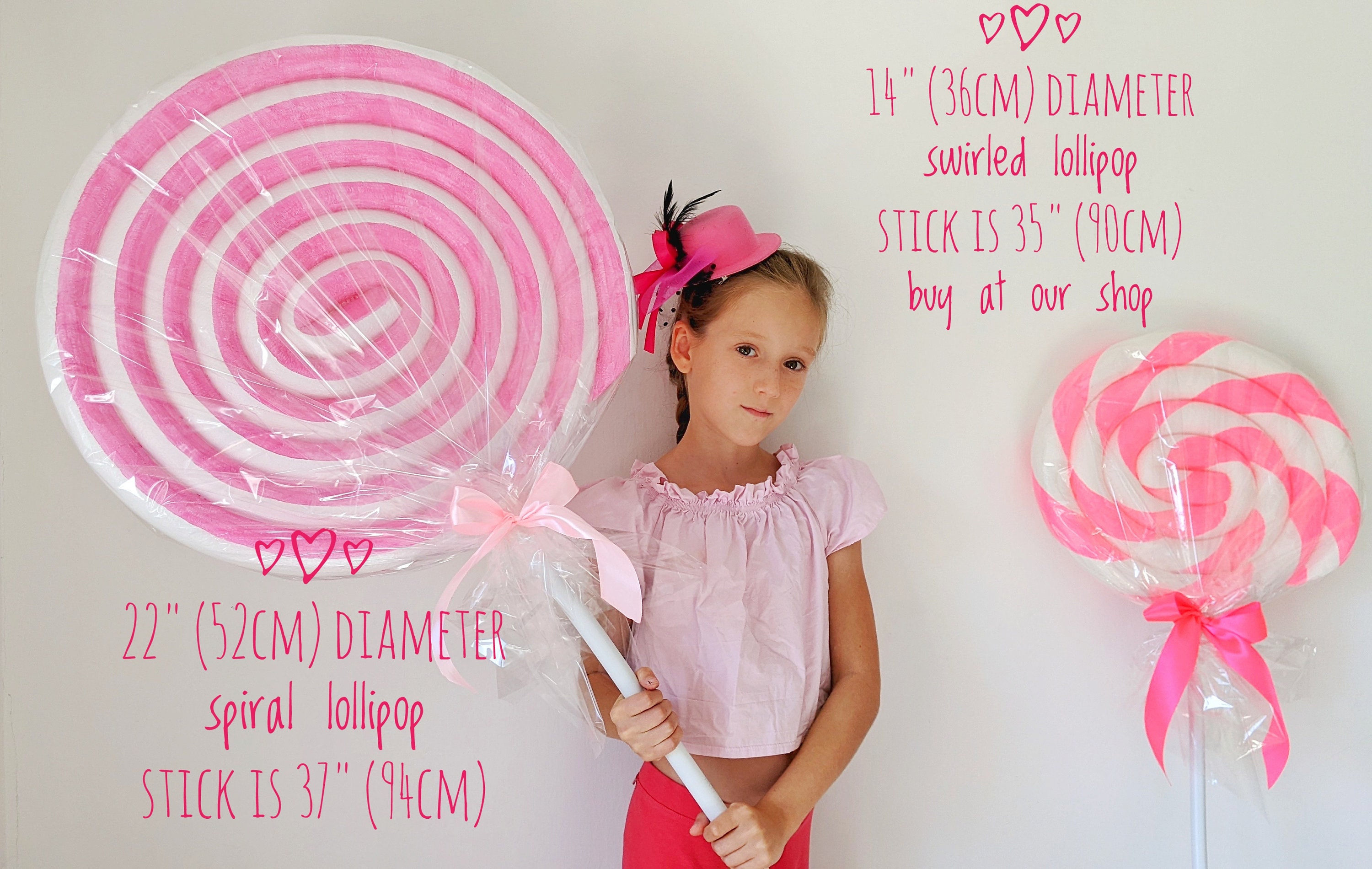 Giant Fake Lollipop Candy Land Prop Colorful Large Lollipop / Lollipop ...