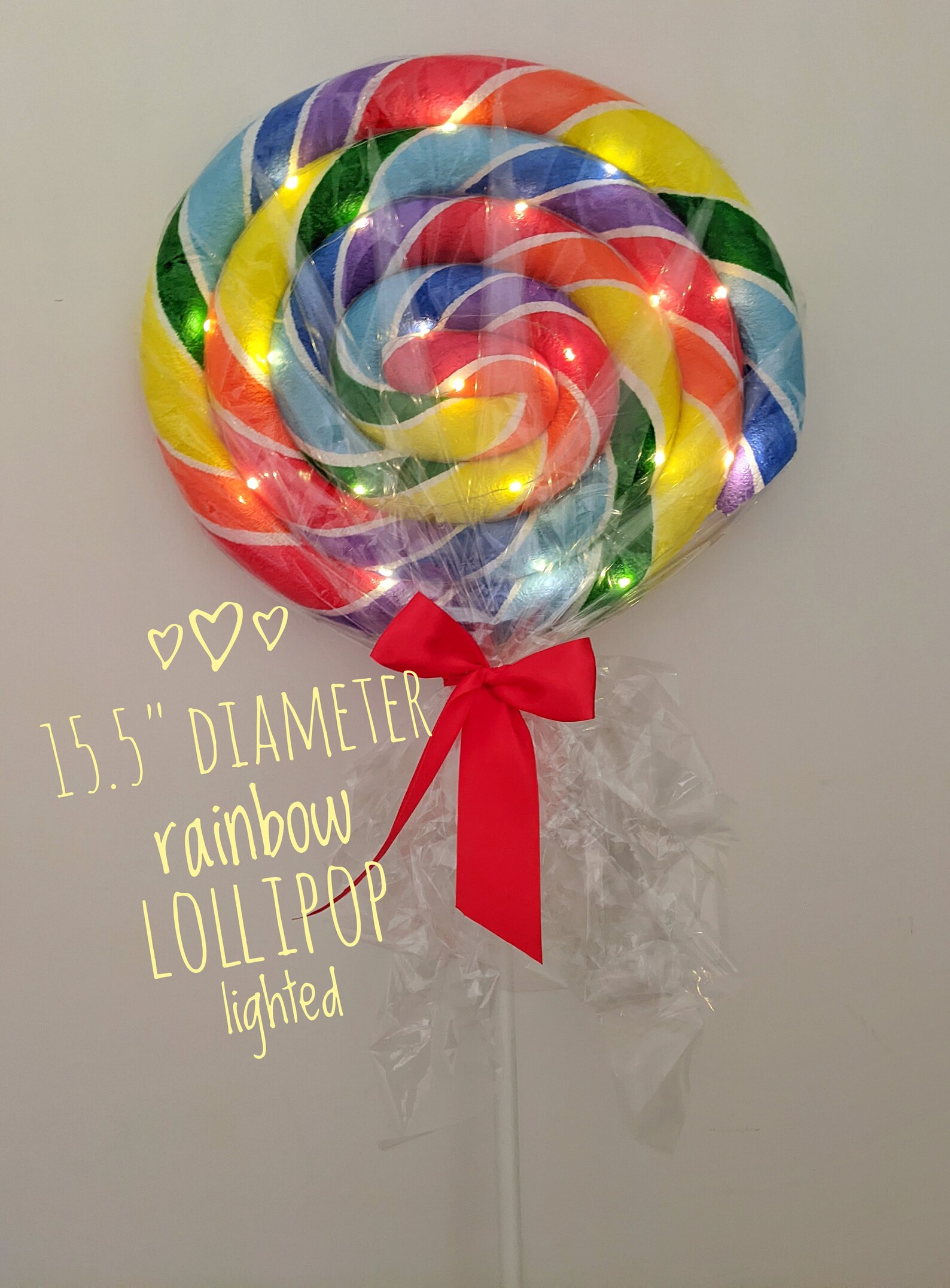 Giant Fake Lollipop Candyland Decorations Rainbow Lollipop - Etsy