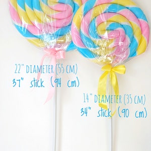 Pastel Lollipop Prop / Candy Land Prop / Fake Giant Lollipop ...