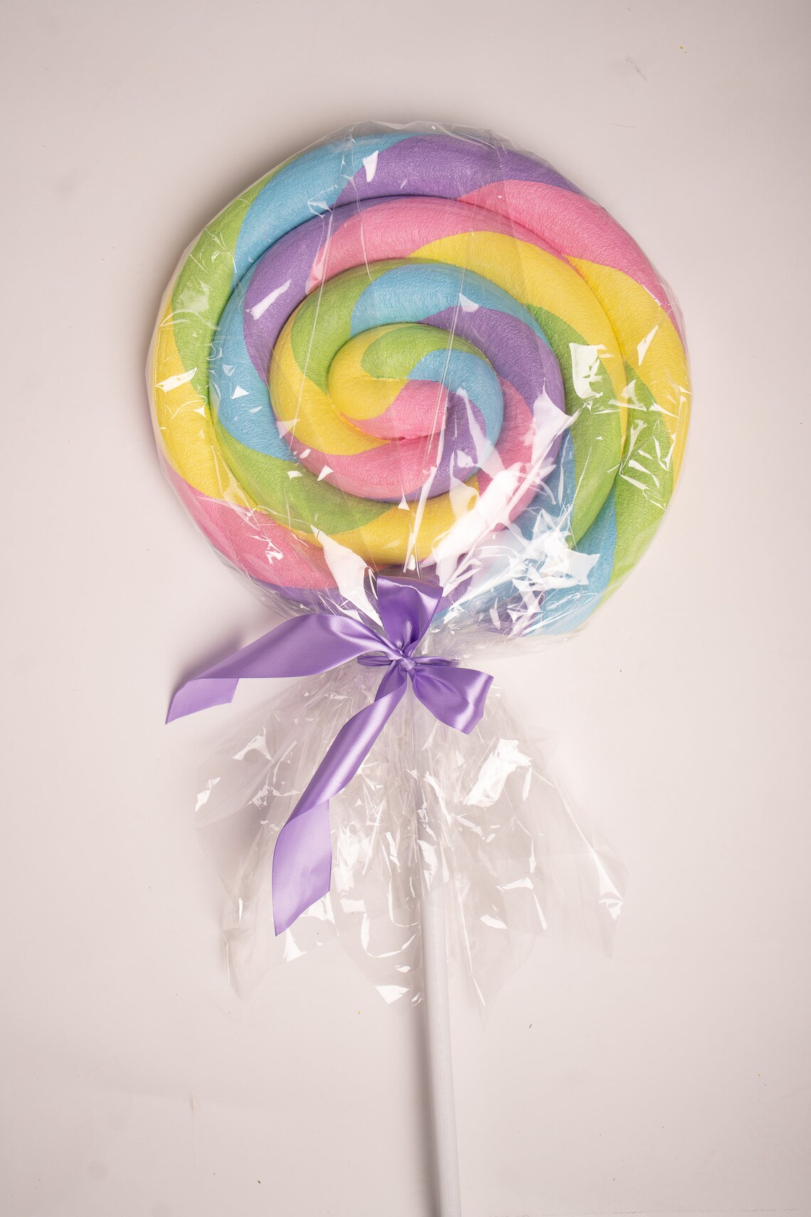 Pastel Rainbow Lollipop Prop / Fake Giant Lollipop / Candyland - Etsy