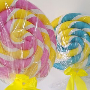 Giant Fake Lollipop - Oversize Candy Props - Colorful Lollipop ...