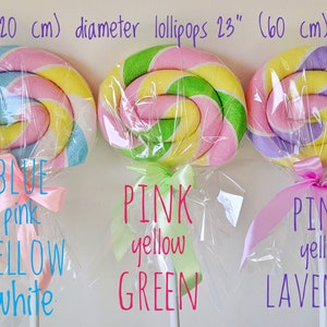 Pastel Lollipop Prop / Candy Land Prop / Fake Giant Lollipop ...
