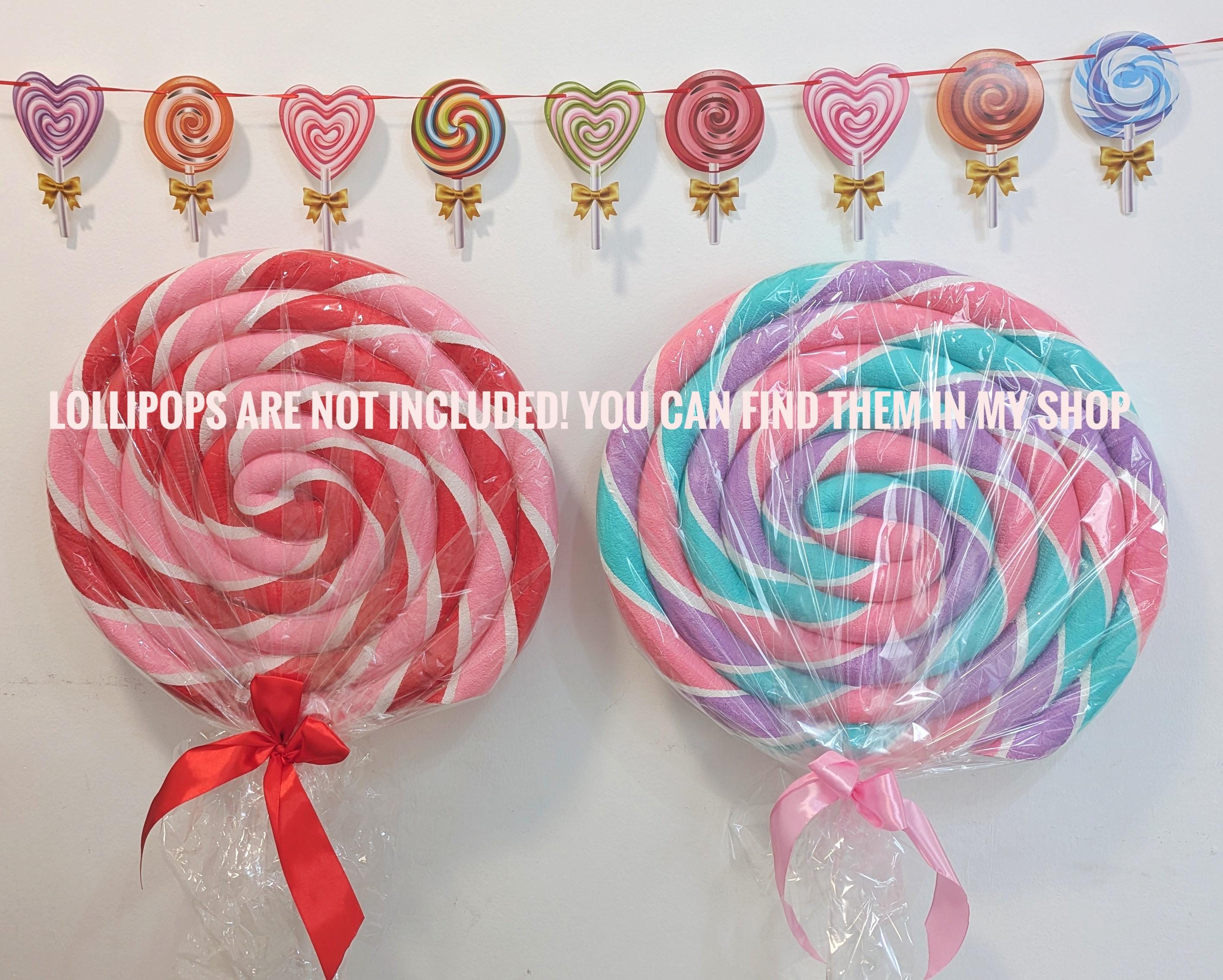 Creative Lollipop Banner - Candy Land Cardboard Garland - Garland ...