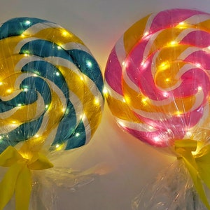 Giant Fake Lollipop - Oversize Candy Props - Colorful Lollipop ...