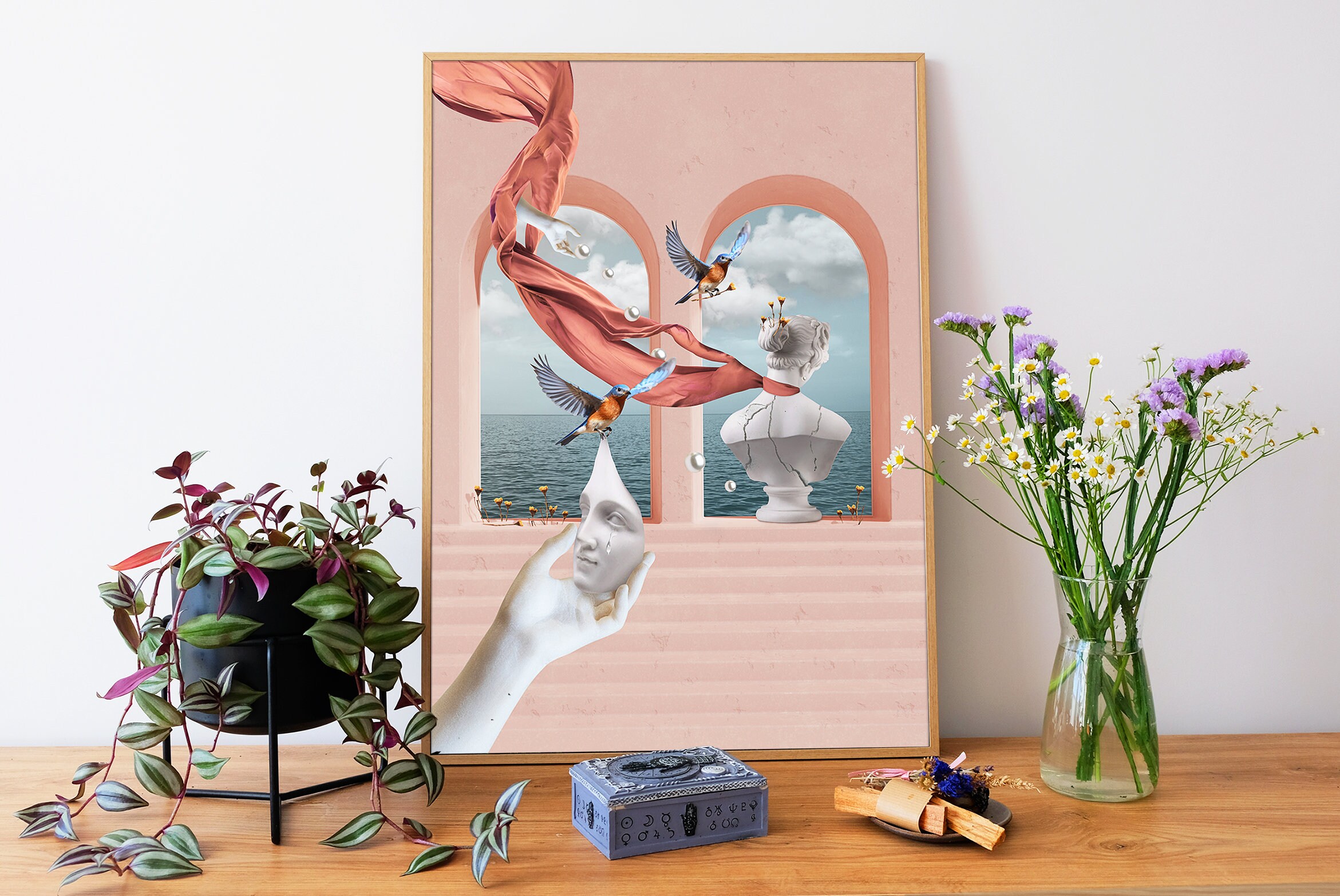 Healing | Collage Poster | Digital Collage Print | Surreal Art Print ...