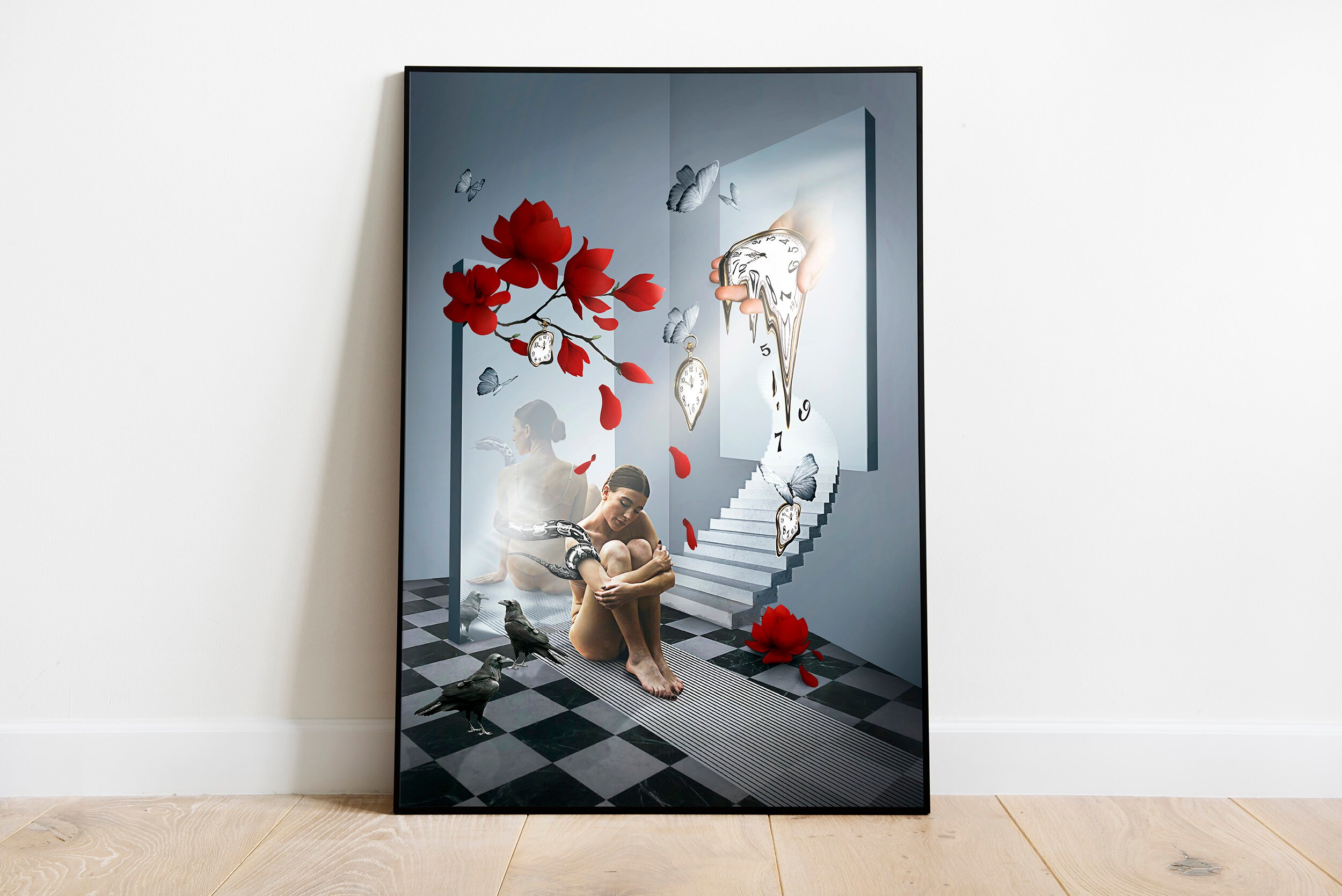 The Past in the Future | Collage Poster | Digital Print | Surreal Art ...