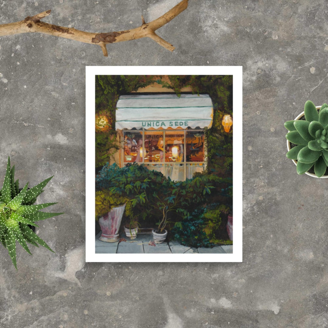 8 X 10 Quaint Cafe Art Print Photo Paper Poster Artist Made, Cozy ...