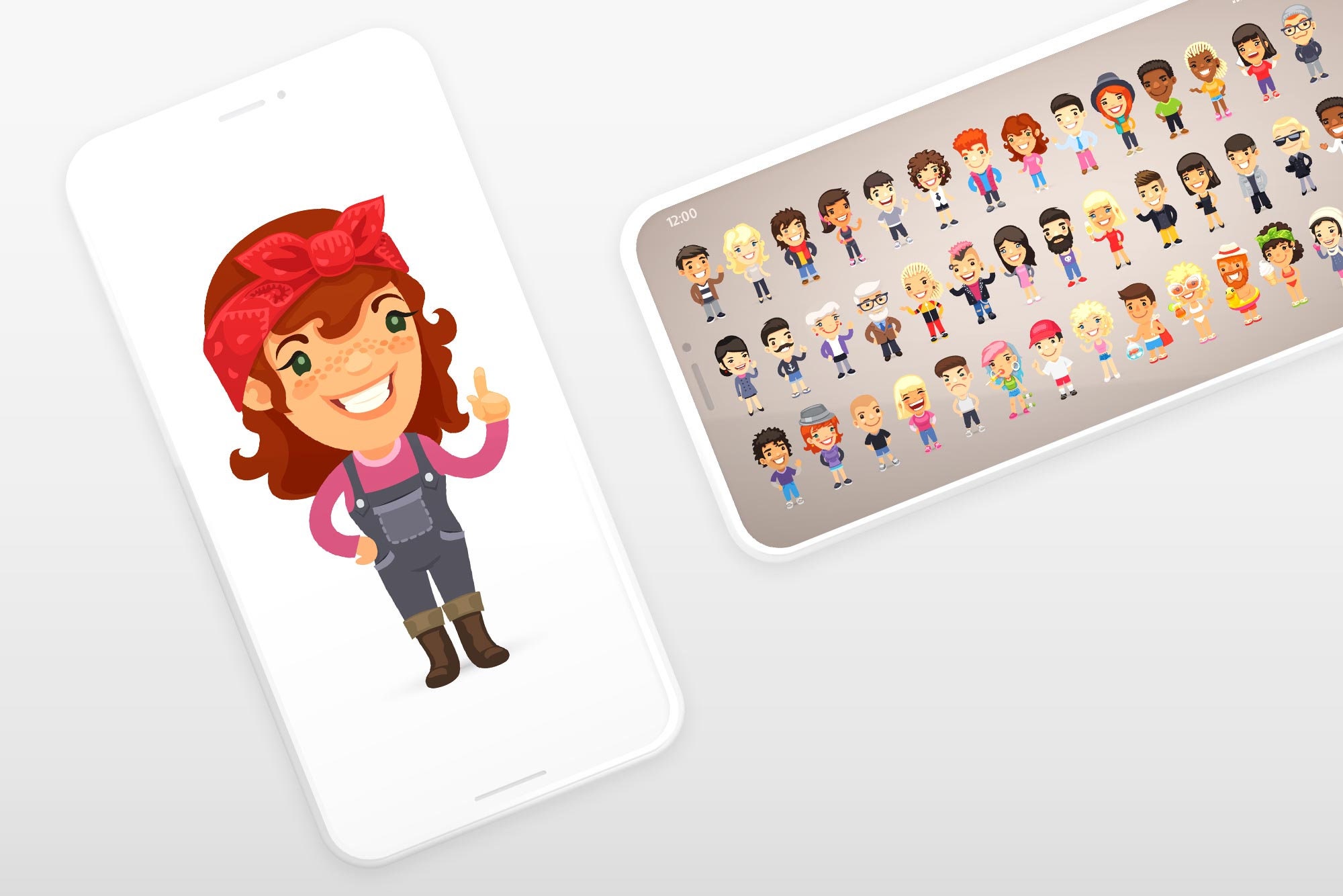 100 Casually Dressed Characters BIG SET Vector + PNG - Etsy