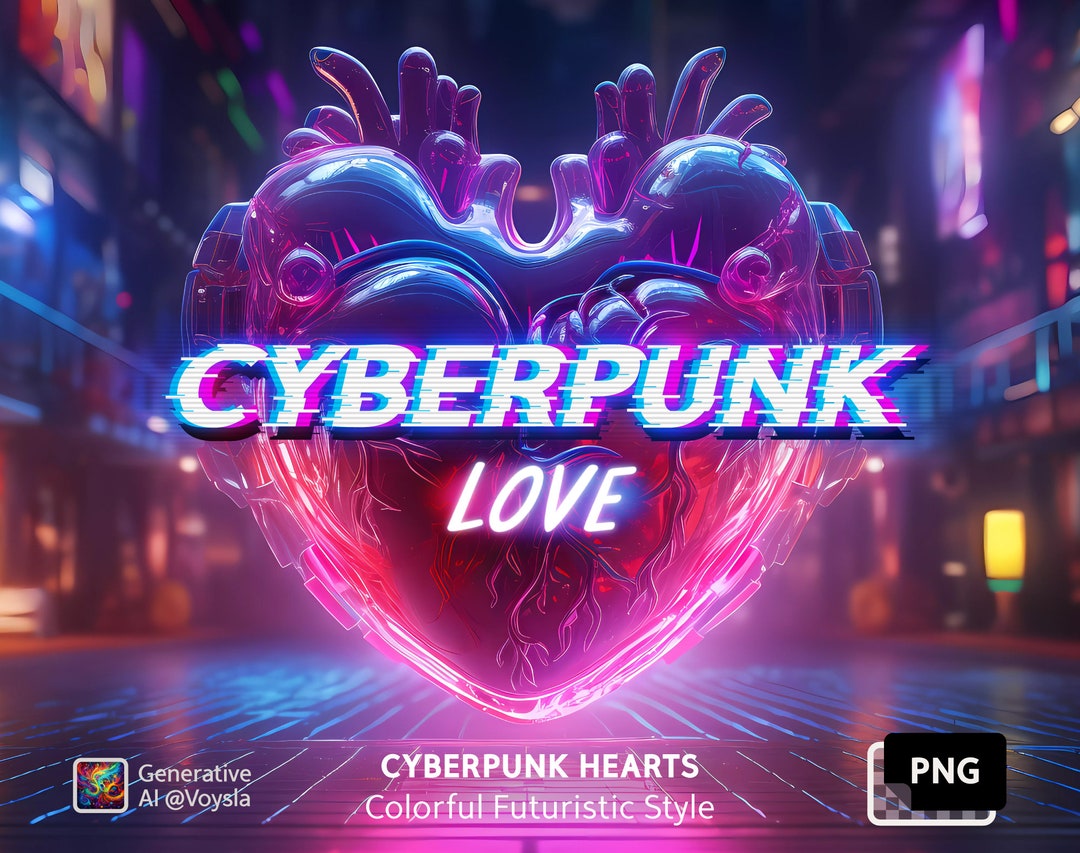 Cyberpunk Love · Clipart Set - Etsy