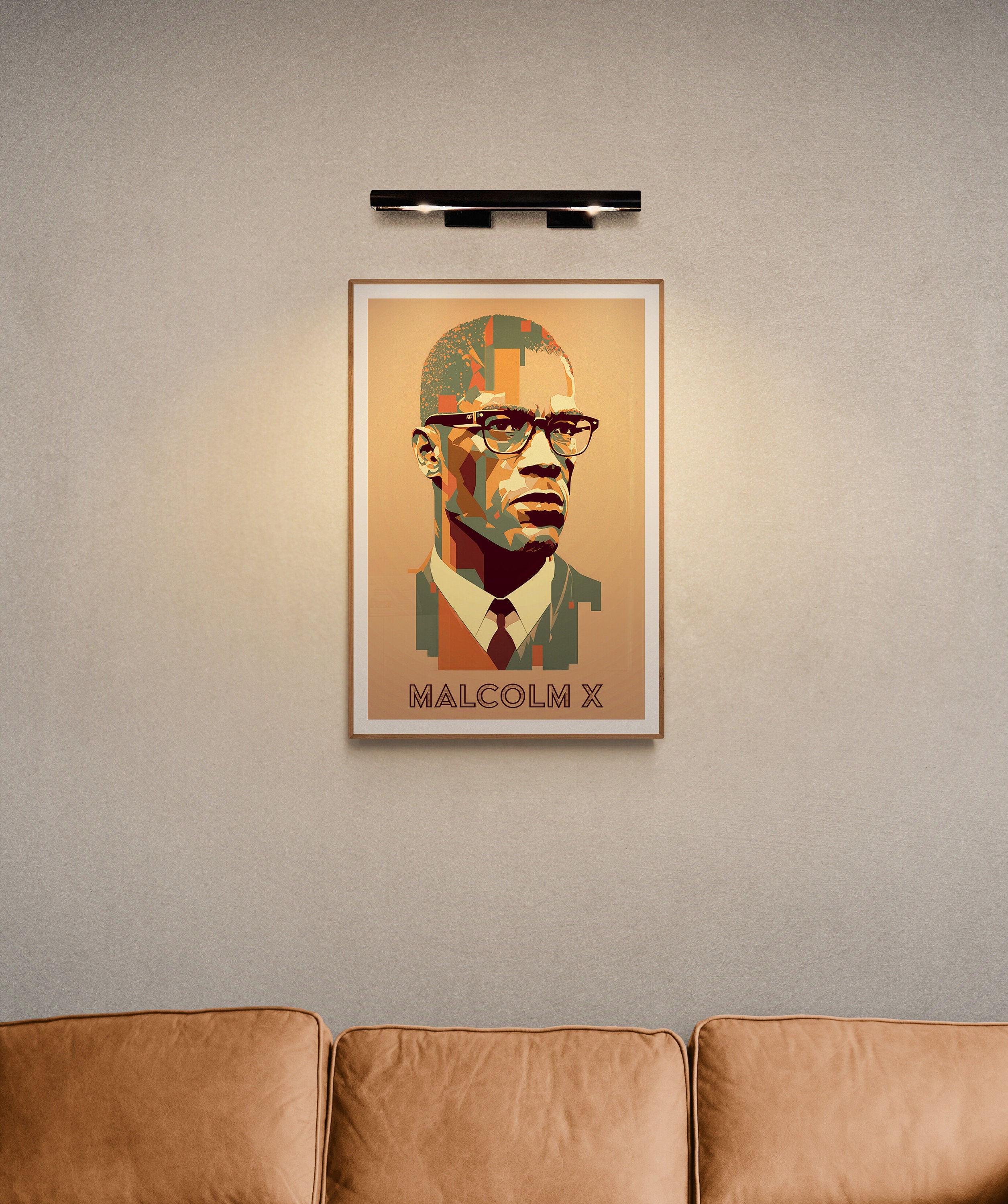 Malcolm X Print African American Icon Wall Art Malcolm X Poster Civil ...