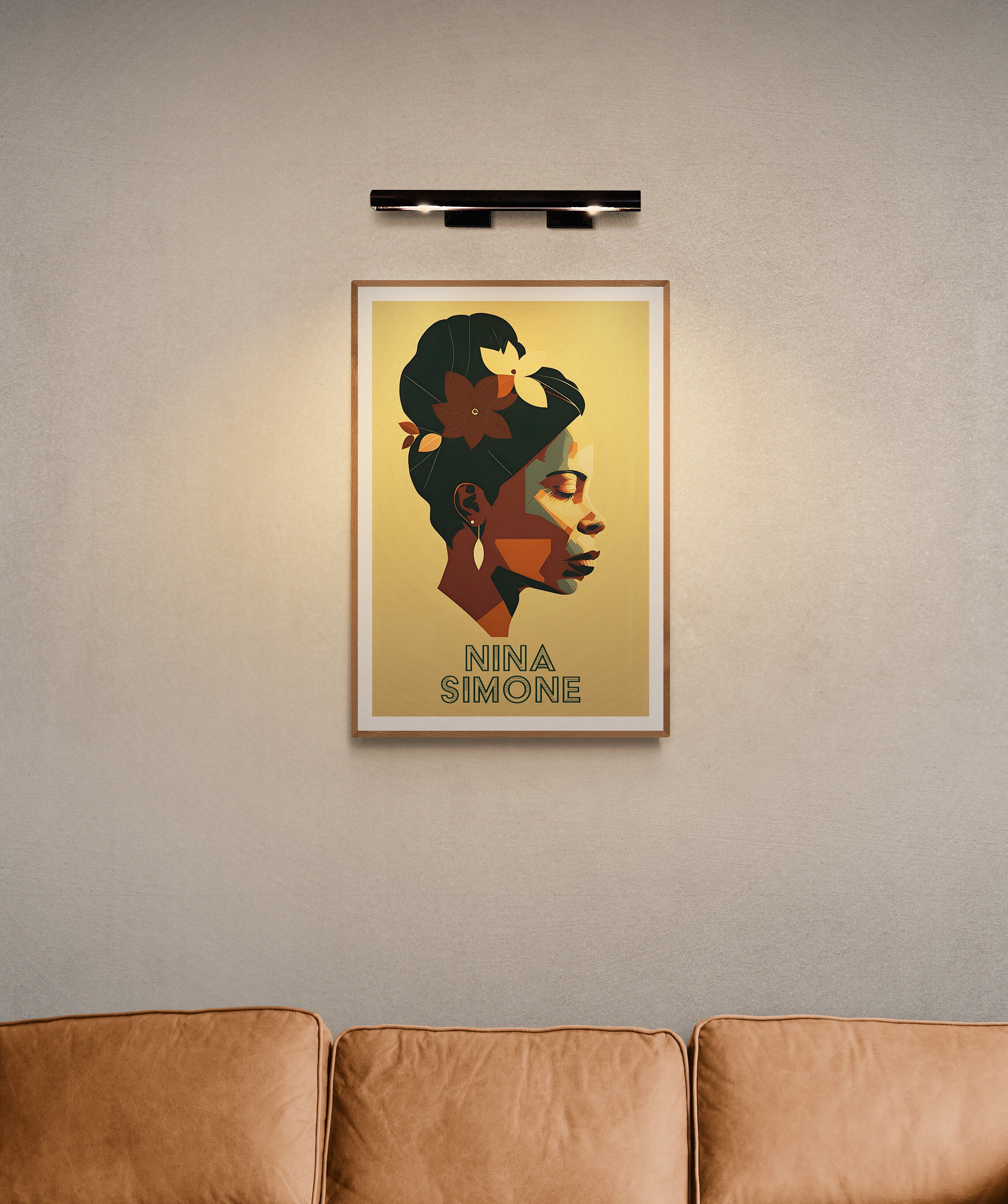 Nina Simone Art Print Vintage Wall Art Jazz Singer Print Retro Music ...