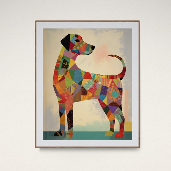 Colorful Dog Art - Etsy