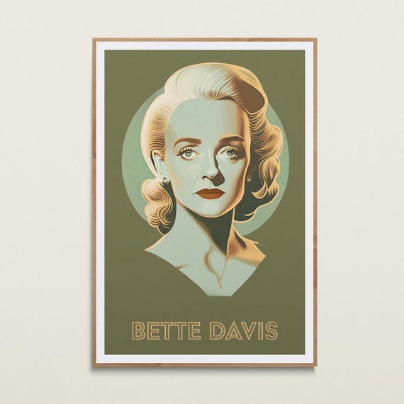 Bette Davis Poster Bette Davis Movie Poster Usa Black And White Stock