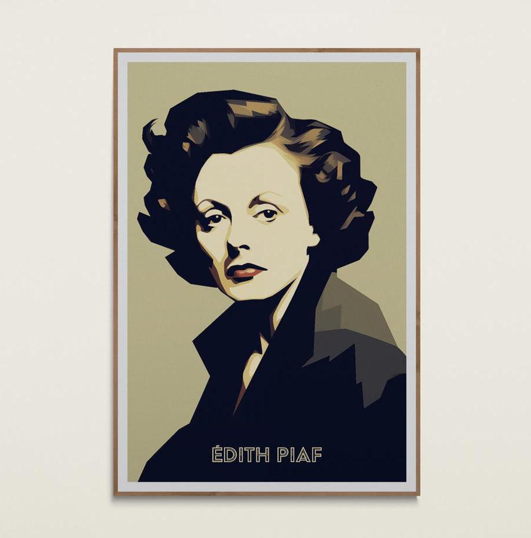 Édith Piaf Print French Music Wall Art Édith Piaf Wall Art Pop Wall ...