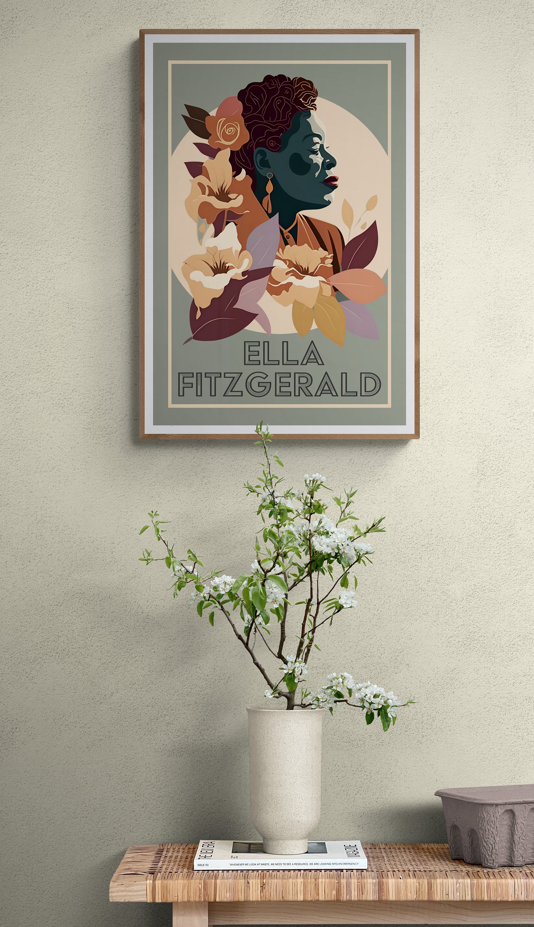 Ella Fitzgerald Art Print Vintage Wall Art Jazz Singer - Etsy