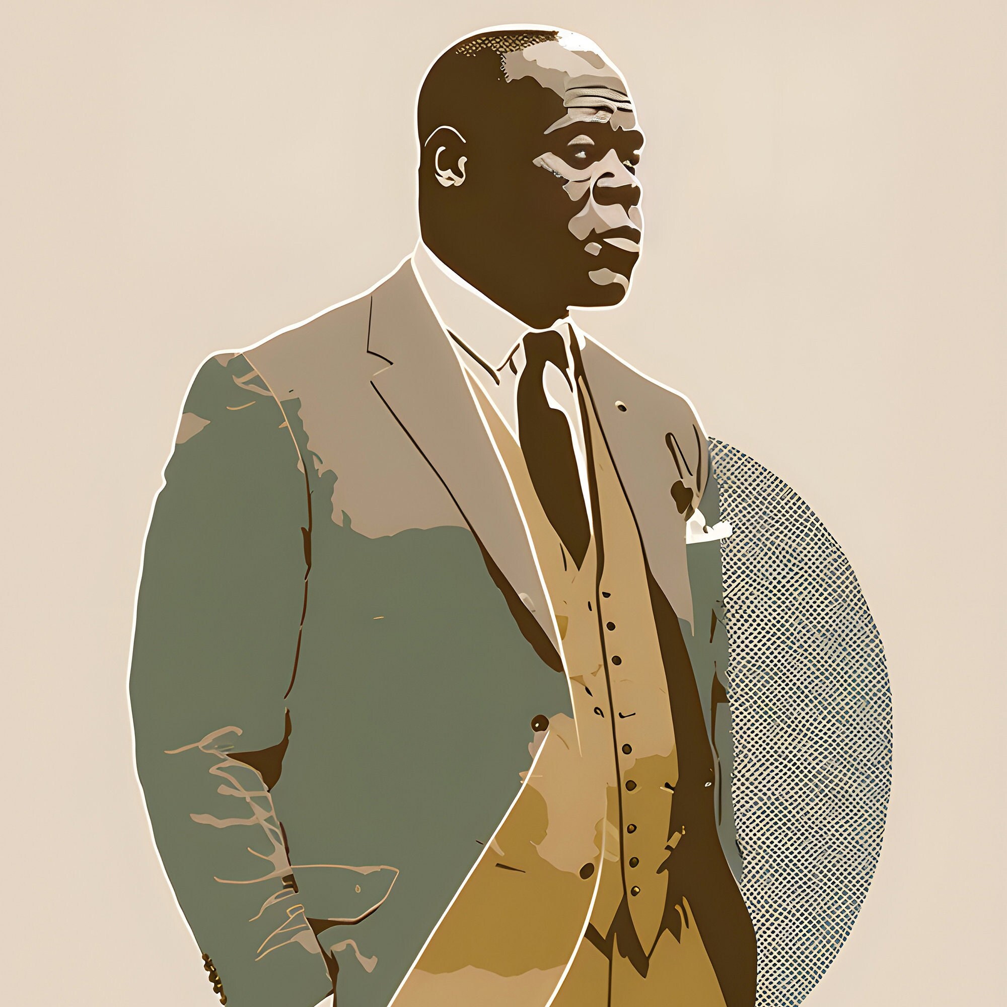 Louis Armstrong Art Print Vintage Wall Art Jazz Singer Art Retro Music ...